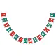 CREATE-YOUR-OWN DIY Custom TEXT christmas Bunting Flags | Zazzle