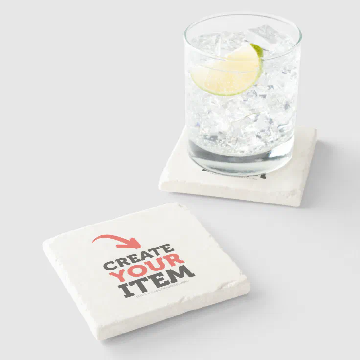 CREATE-YOUR-OWN DIY Custom upload design Bachelor Stone Coaster | Zazzle