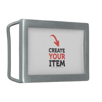 CREATE-YOUR-OWN DIY Custom upload your design Belt Buckle | Zazzle