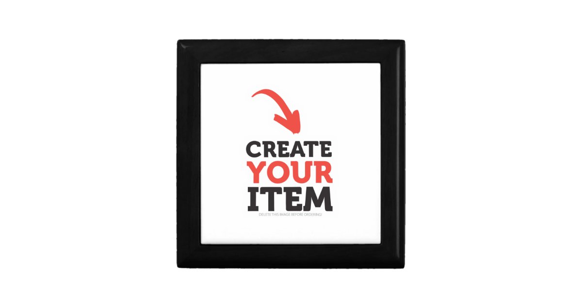 CREATE-YOUR-OWN DIY Custom upload your design Jewelry Box | Zazzle