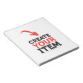 CREATE-YOUR-OWN DIY Custom upload your design Notepad | Zazzle
