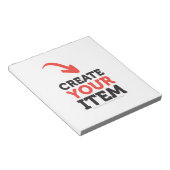 CREATE-YOUR-OWN DIY Custom upload your design Notepad | Zazzle