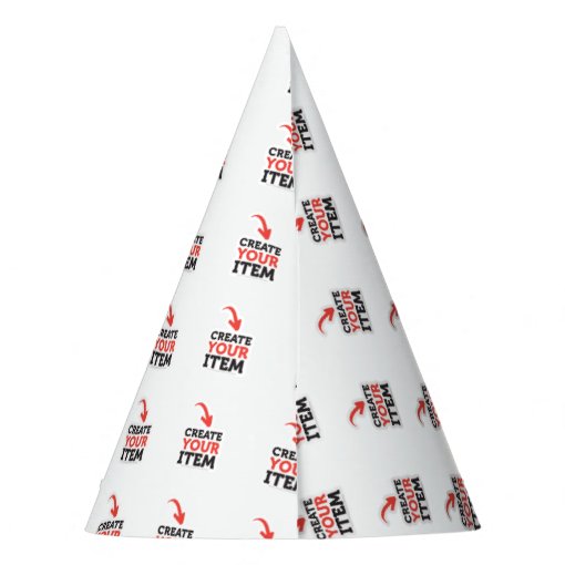 CREATE-YOUR-OWN DIY Custom upload your design Party Hat | Zazzle