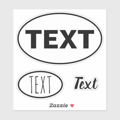 Create Your Own DIY Eurostyle Vinyl Sticker Set | Zazzle