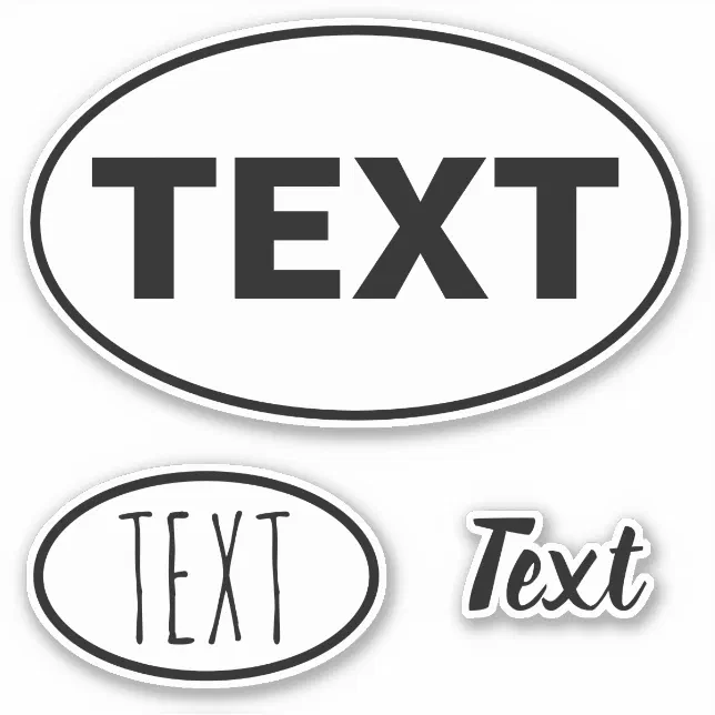 Create Your Own DIY Eurostyle Vinyl Sticker Set | Zazzle