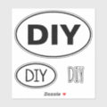 Create Your Own DIY Oval Euro Vinyl Sticker Set | Zazzle
