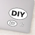 Create Your Own DIY Oval Euro Vinyl Sticker Set | Zazzle