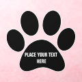 Create Your Own Dog Paw Print Message Text Wall Decal | Zazzle