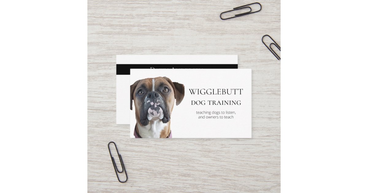 Create Your Own Dog Training Business Card | Zazzle