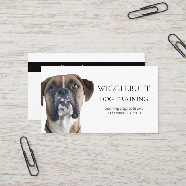 Create Your Own Dog Training Business Card | Zazzle