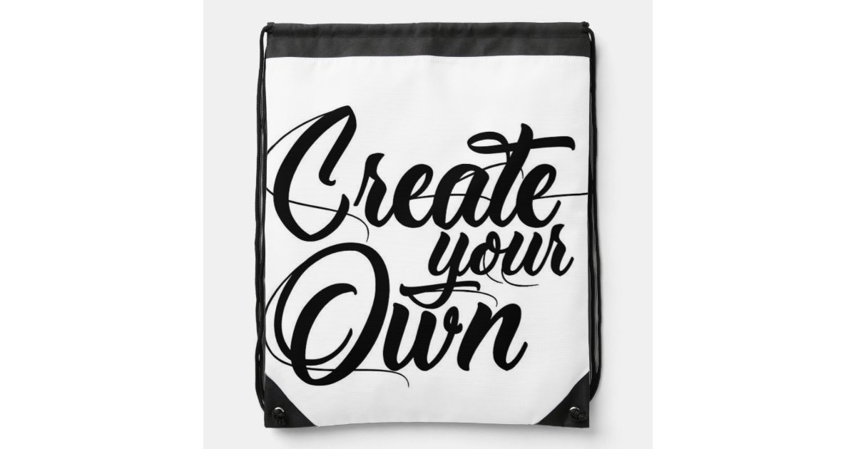 Create your own drawstring bag | Zazzle