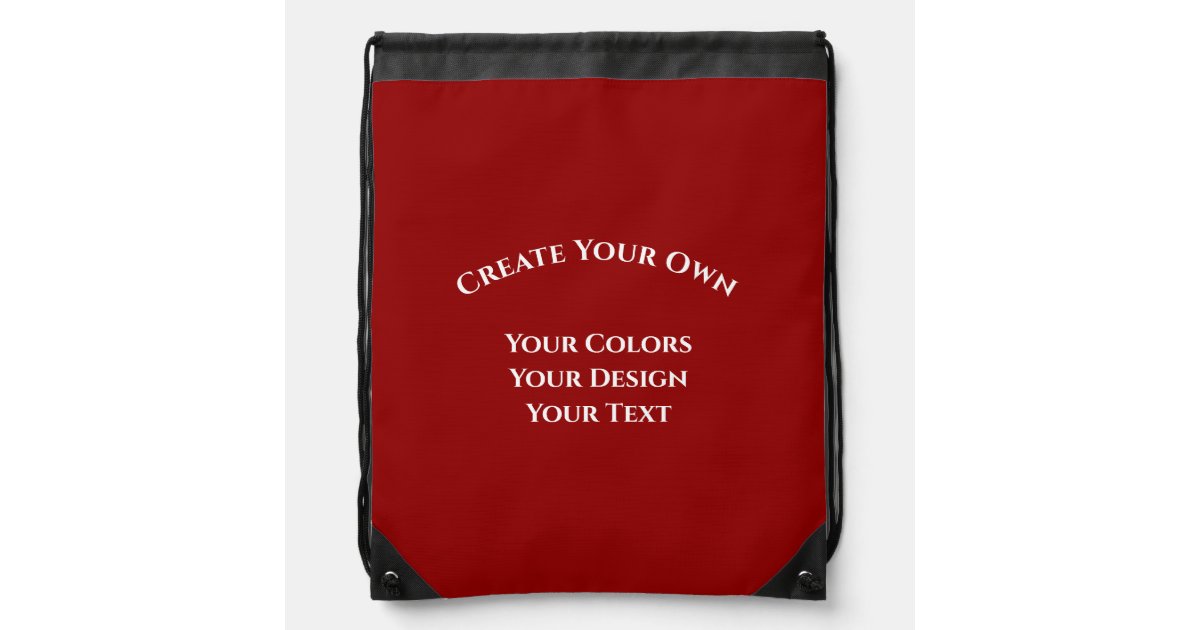 Create Your Own Drawstring Bag | Zazzle