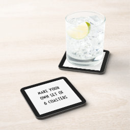 Create Your Own Drink Coaster | Zazzle