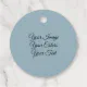 Create Your Own Dusty Blue Favor Tags | Zazzle