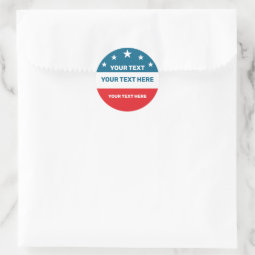 Create Your Own Election Classic Round Sticker | Zazzle