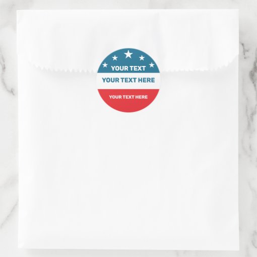 Create Your Own Election Classic Round Sticker | Zazzle
