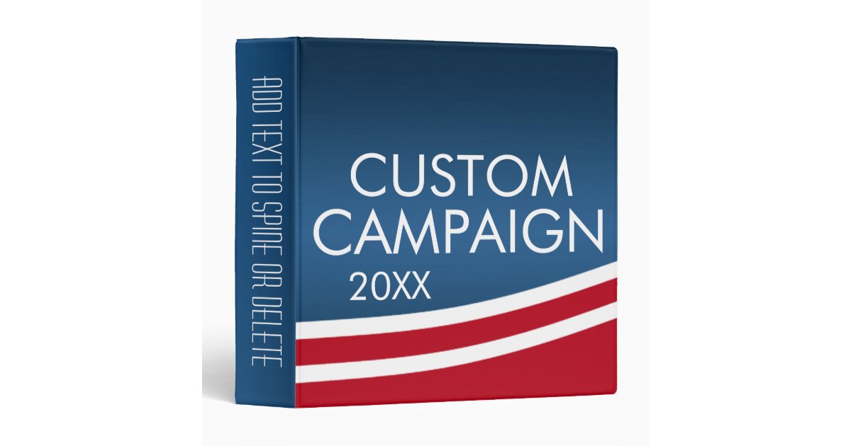 Create Your Own Election Design 3 Ring Binder | Zazzle