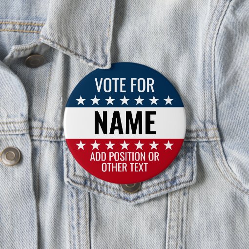 Create Your Own Election Design - Classic Campaign Button | Zazzle