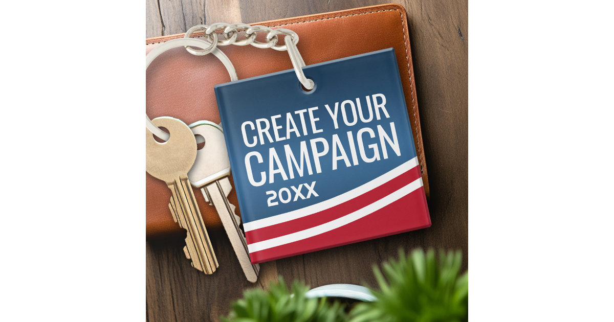 Create Your Own Election Design Keychain | Zazzle