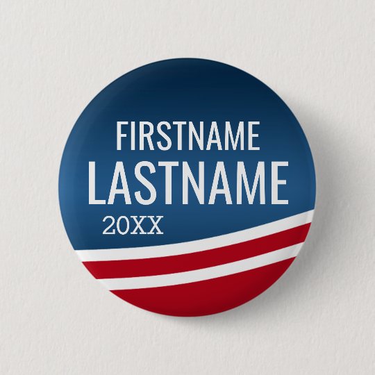 Create Your Own Election Design - Modern Campaign Button | Zazzle.com