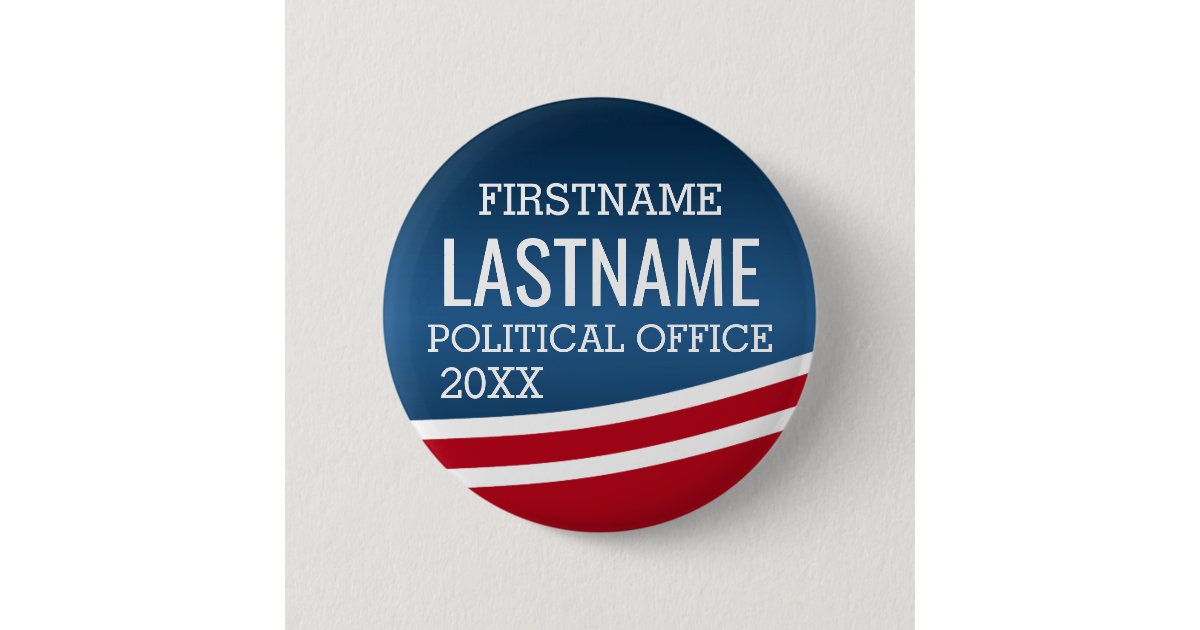 Create Your Own Election Design - Modern Design Button | Zazzle