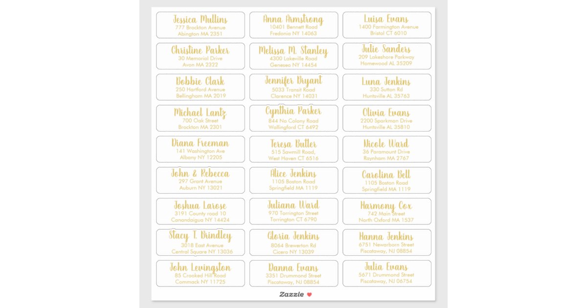 Create Your Own Elegant Wedding Guest Address Sticker | Zazzle Create Your Own Elegant Wedding Guest Address Sticker | Zazzle
