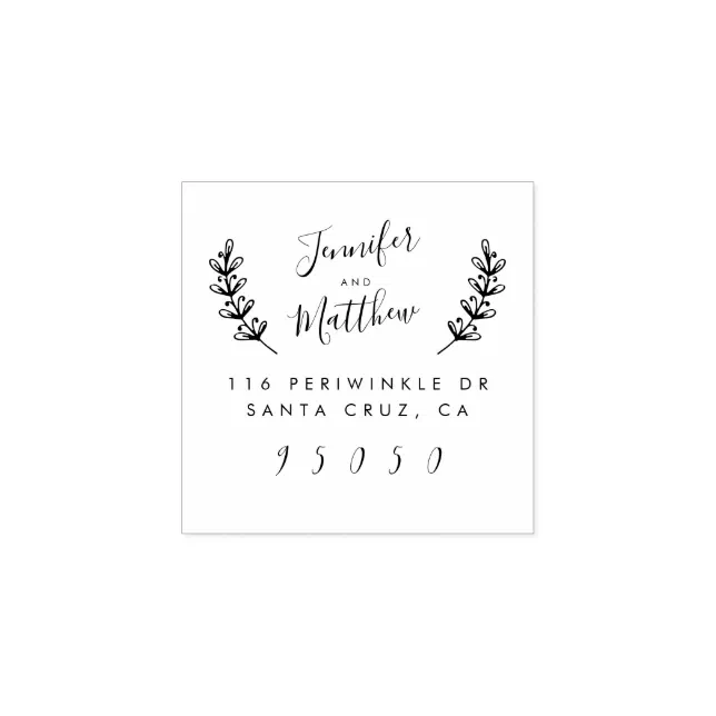 Create Your Own Elegant Wedding Return Address Rubber Stamp | Zazzle Create Your Own Elegant Wedding Return Address Rubber Stamp | Zazzle