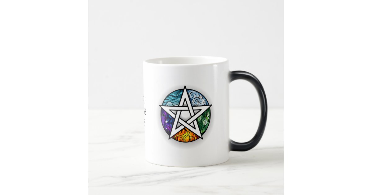 Create Your Own Elemental Pentacle Color Morph Mug | Zazzle