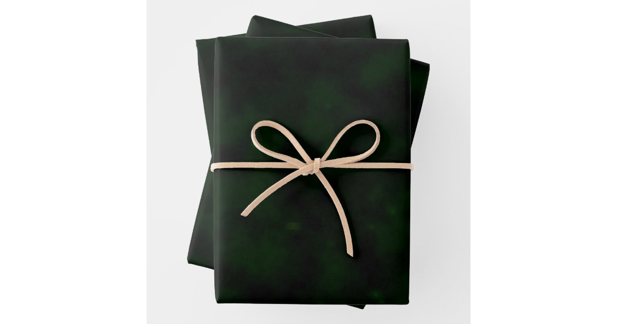 Create Your Own - Extra Dark Grunge Texture Green Wrapping Paper Sheets ...