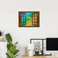 Create Your Own Fake Window View Poster | Zazzle