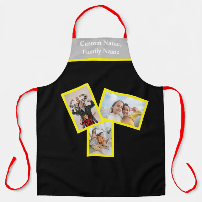 Create Your Own Family Photo Collage Apron | Zazzle