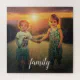 Create your own family photo script jigsaw puzzle | Zazzle