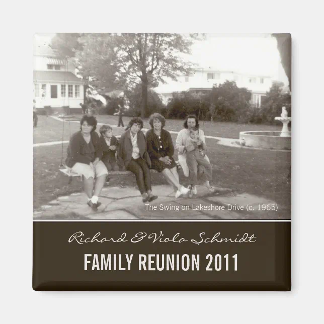 Create Your Own Family Reunion Vintage Style Magnet | Zazzle