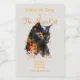 Create Your Own Fiery Black Cat Wine Label | Zazzle