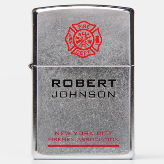 Create Your Own Firefighter Name Zippo Lighter | Zazzle.com