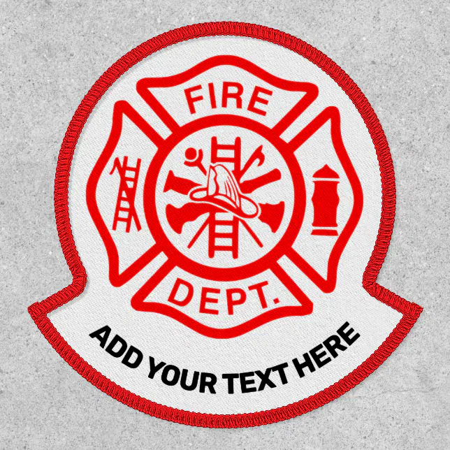 Create Your Own Firefighter Patch | Zazzle