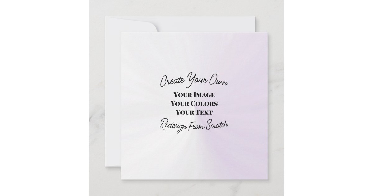 Create Your Own Flat Card | Zazzle
