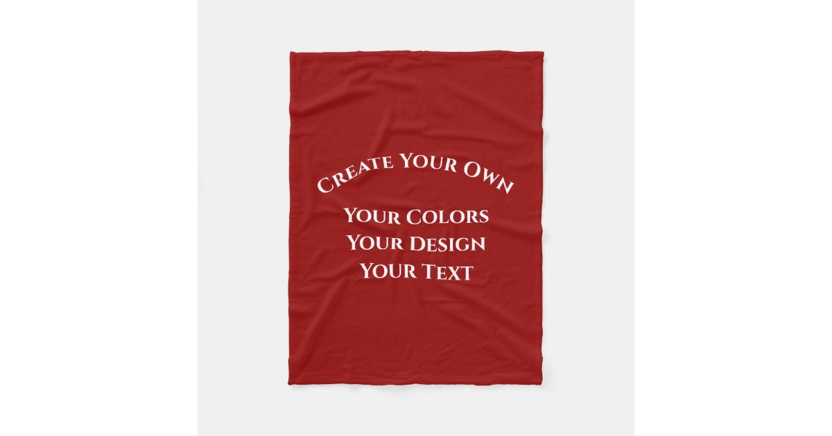 Create Your Own Fleece Blanket | Zazzle
