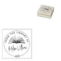 Create your own 'From the Library of' Bookplate Rubber Stamp | Zazzle