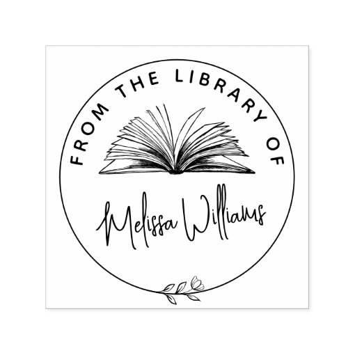 Create your own 'From the Library of' Bookplate Self-inking Stamp | Zazzle