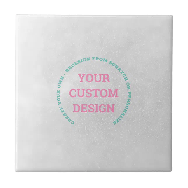 Create Your Own Fully Customised Ceramic Tile | Zazzle