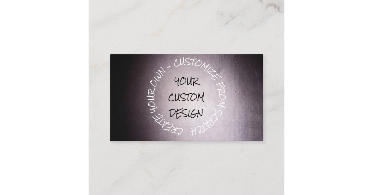 Create Your Own Fully Customized Business Card | Zazzle