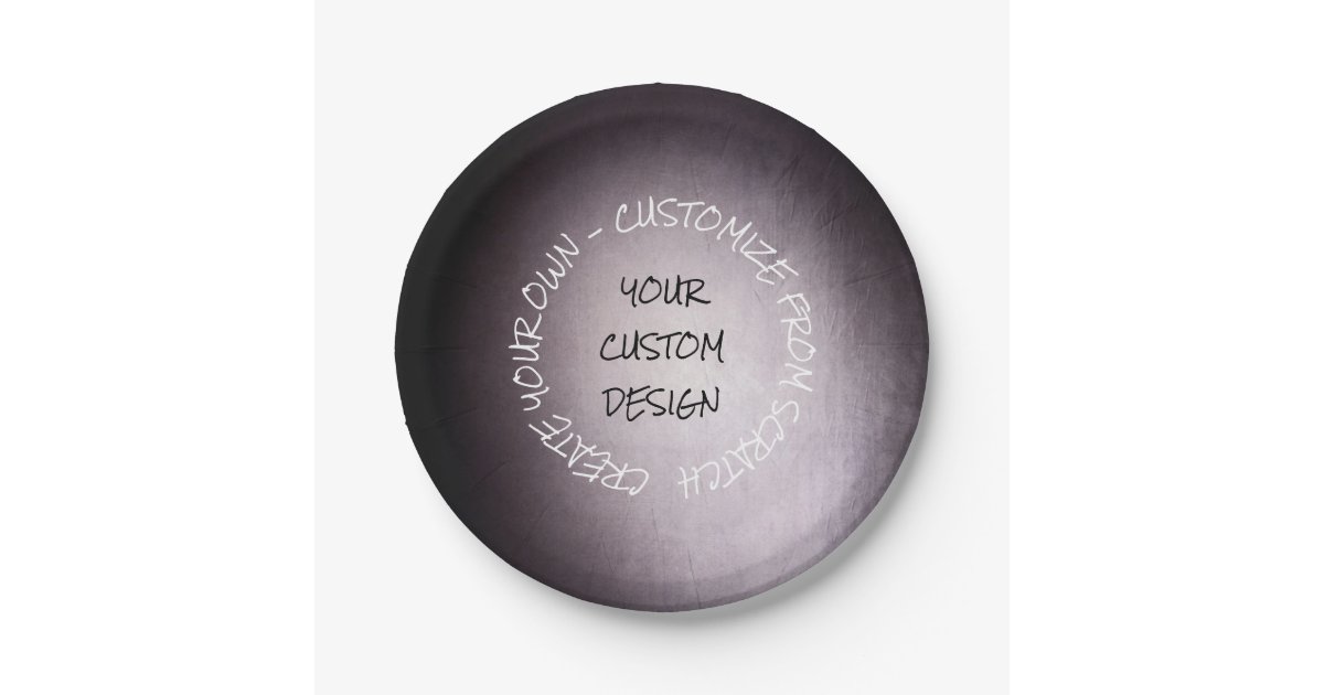 Create Your Own Fully Customized Paper Plates | Zazzle