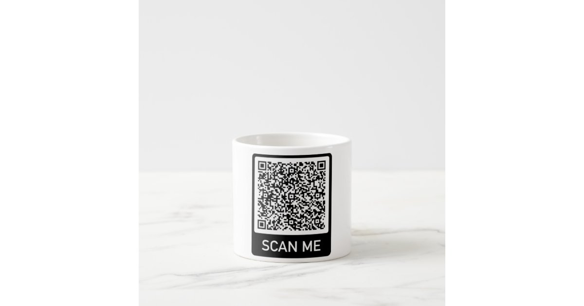 Create Your Own Funny QR Code Espresso Mug | Zazzle