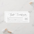Create Your Own Gift Certificate with Custom Logo | Zazzle