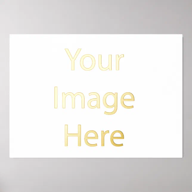 Create Your Own Gold Foil Print | Zazzle