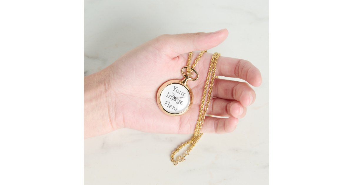 Create Your Own Gold Necklace Watch | Zazzle