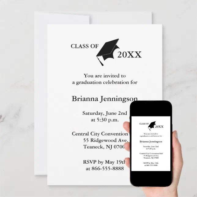 Create Your Own Graduation Invitation 1 | Zazzle