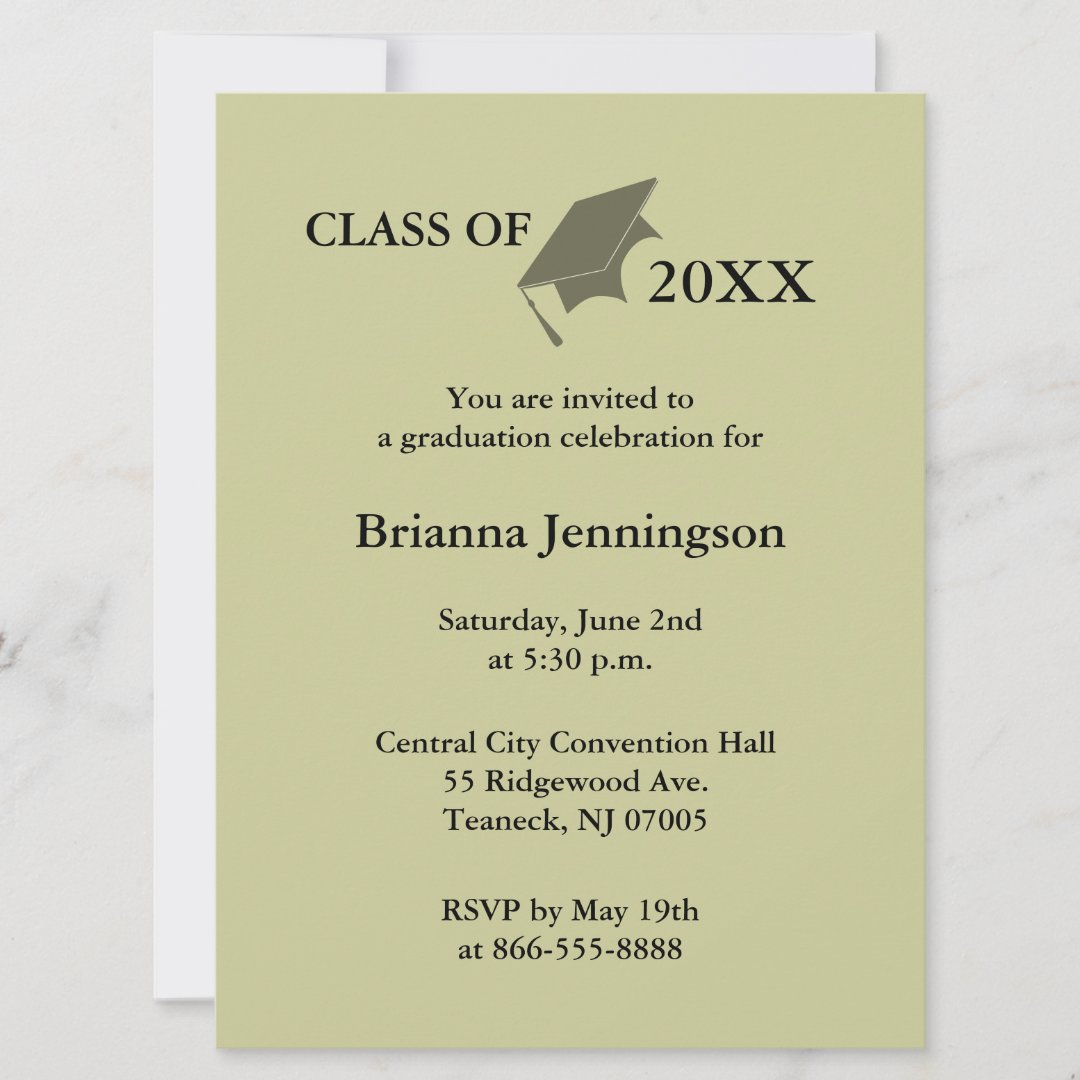 Create Your Own Graduation Invitation 4 | Zazzle