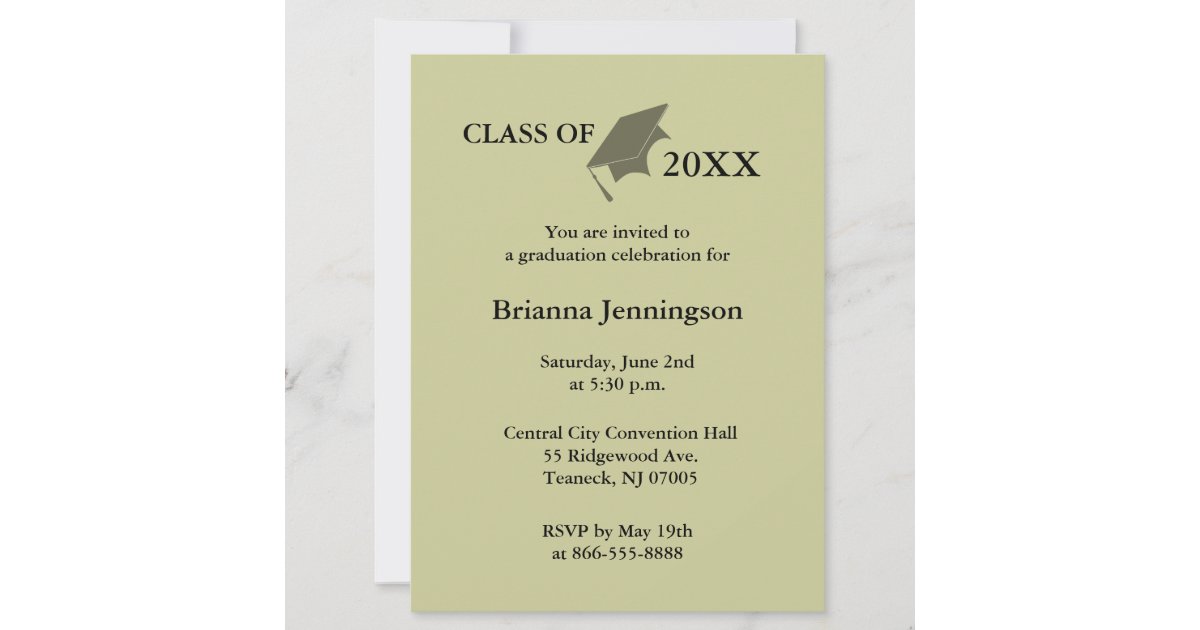 Create Your Own Graduation Invitation 4 | Zazzle